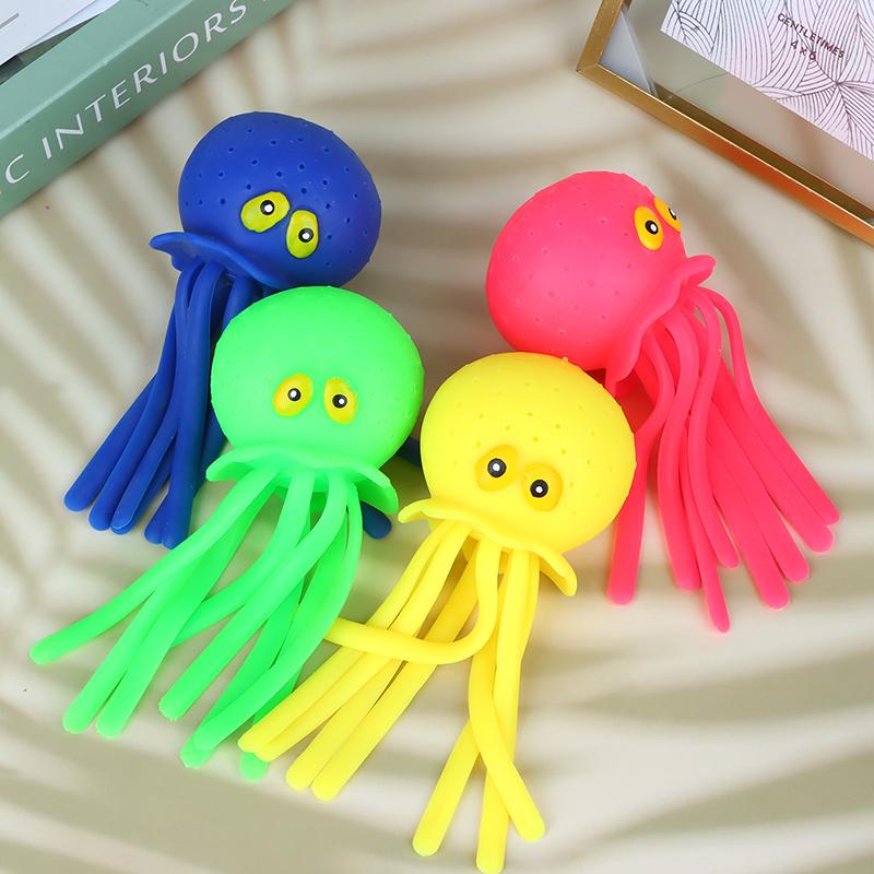 Octopus Water Ball Pinch Joy Children's Bath Toys Swimming Pool ...