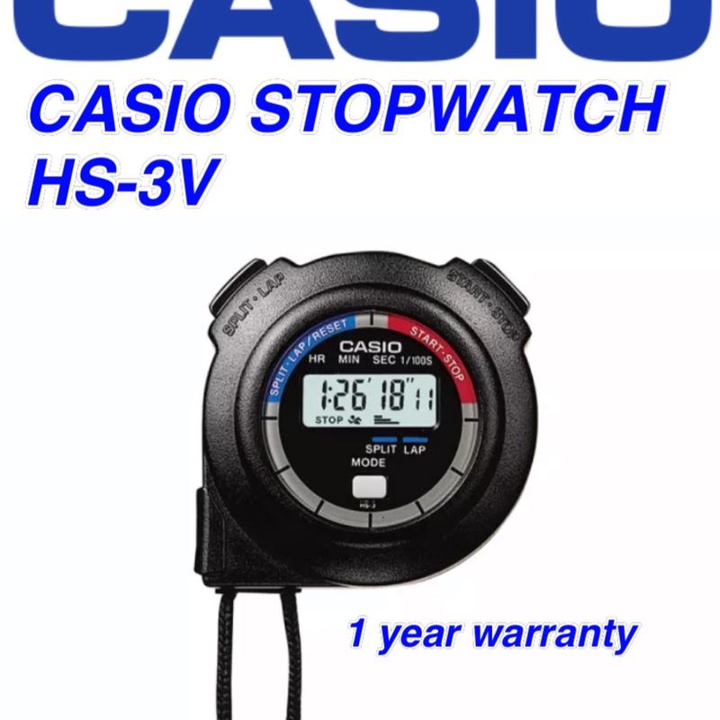 100% Original Casio Stopwatches HS3V foc pouch - TikTok Shop Malaysia