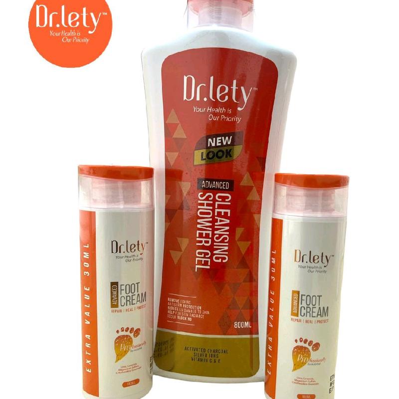 Dr.lety ADVANCED FOOT CREAM x2 + 1 shower gel one - TikTok Shop Malaysia