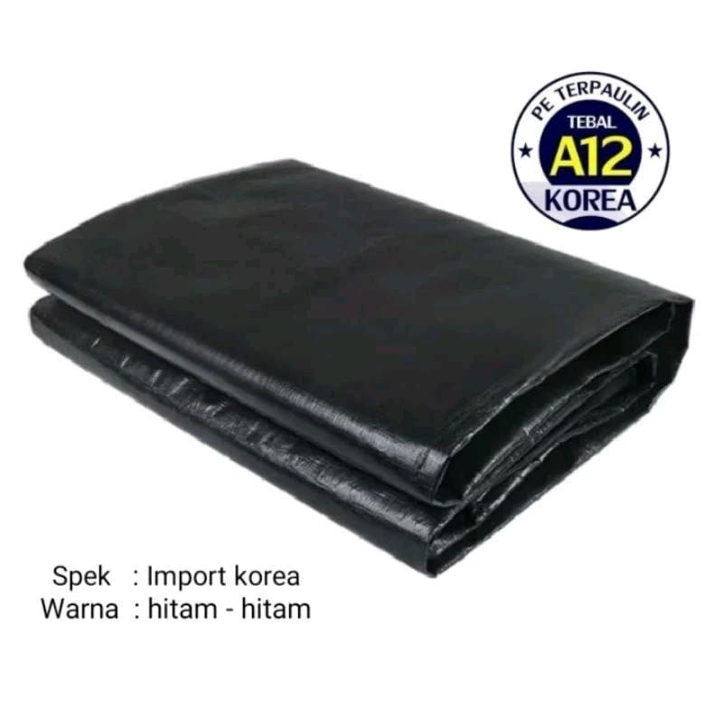 Terpal Korea A12 Hitam Ukuran 2x3 2x4 3x3 3x4 Meter - Cocok untuk ...