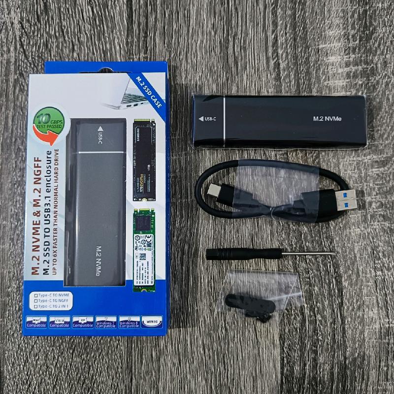 Casing SSD Enclosure M.2 NVMe PCle USB 3.1 M Key - Shop | Tokopedia