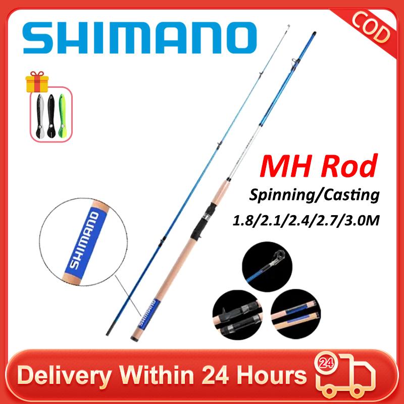 SHIMANO Casting Rod Spinning Rod Fishing rod MH Power Joran Pancing ...