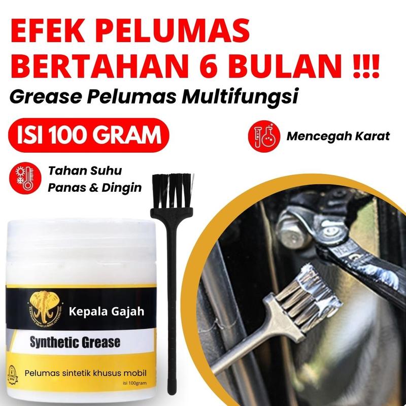 Pelumas Grease Gemuk Engsel Pintu Rel Sunroof Spion Mobil Mengurangi ...