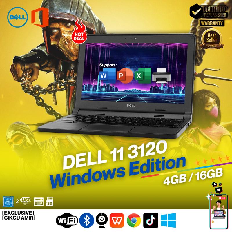 (REFURBISHED) EXCLUSIVE CIKGU AMIR LAPTOP DELL 3120 11INC CELERON ...