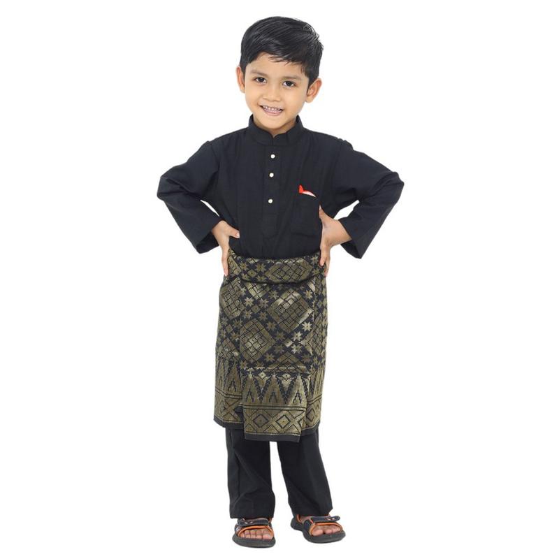 Baju melayu Cotton Pokya kids - TikTok Shop Malaysia