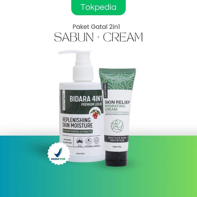 CANTIQMU Paket Gatal 2in1 Sabun & Cream Perawatan Gatal Seluruh - Shop ...