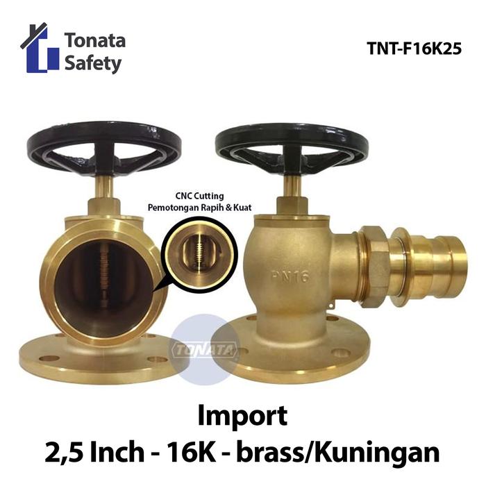 Promo Hydrant Valve Machino 2.5" - 16K / Type Flange / Brass / Import ...