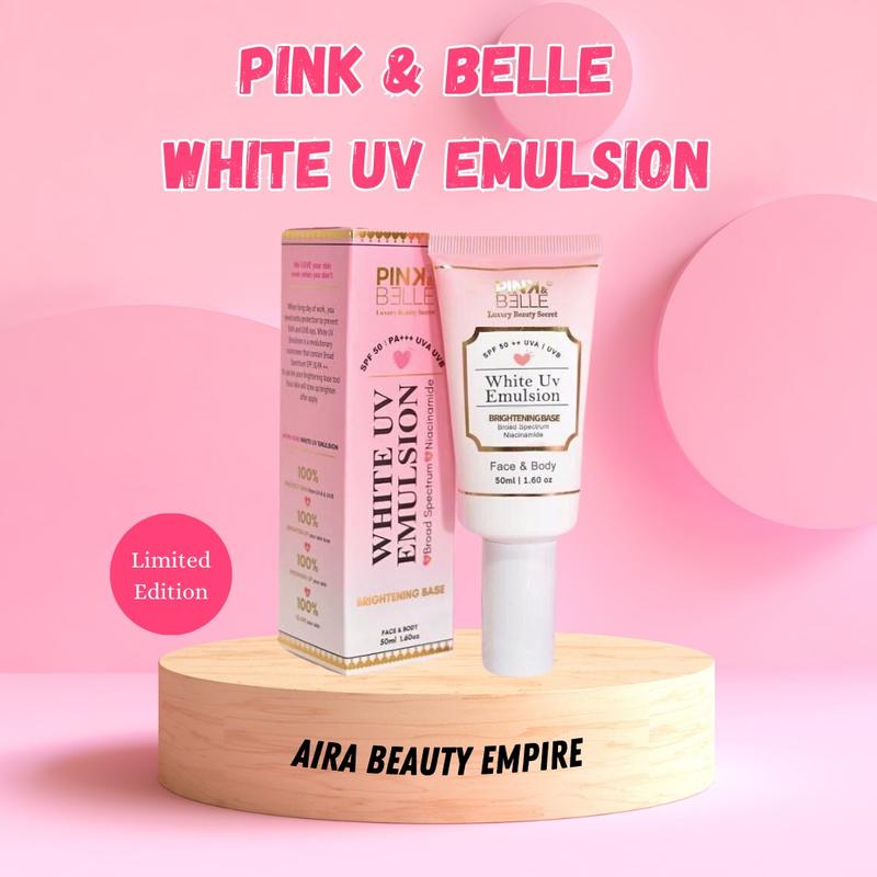 PINK & BELLE WHITE UV EMULSION SUNSCREEN NEW EDITION 100% Original ...