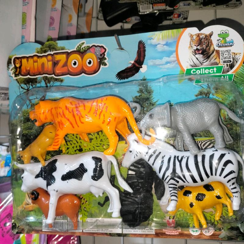 Mini zoo mainan hewan untuk anak anak - Shop | Tokopedia
