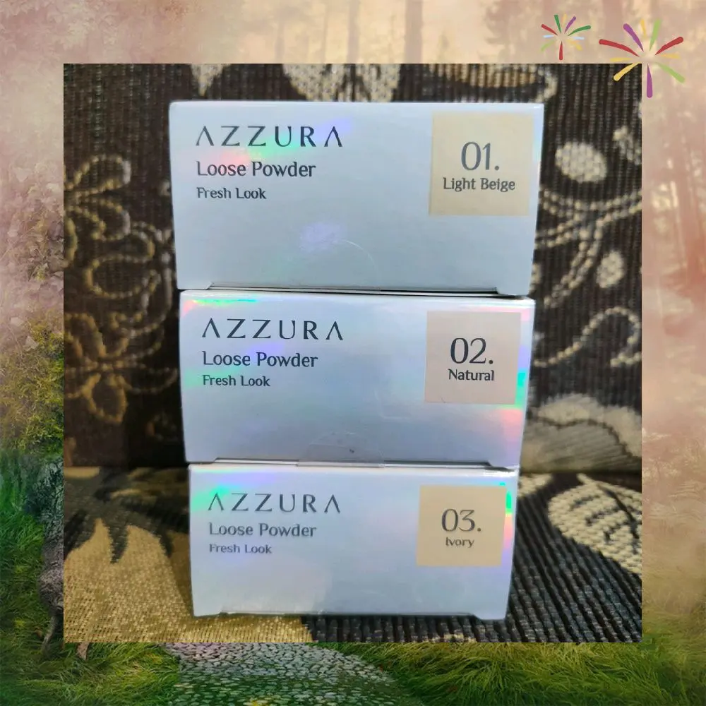 AZZURA Bedak Tabur Loose Powder 30g Smooth & Ringan dengan Amazonian ...