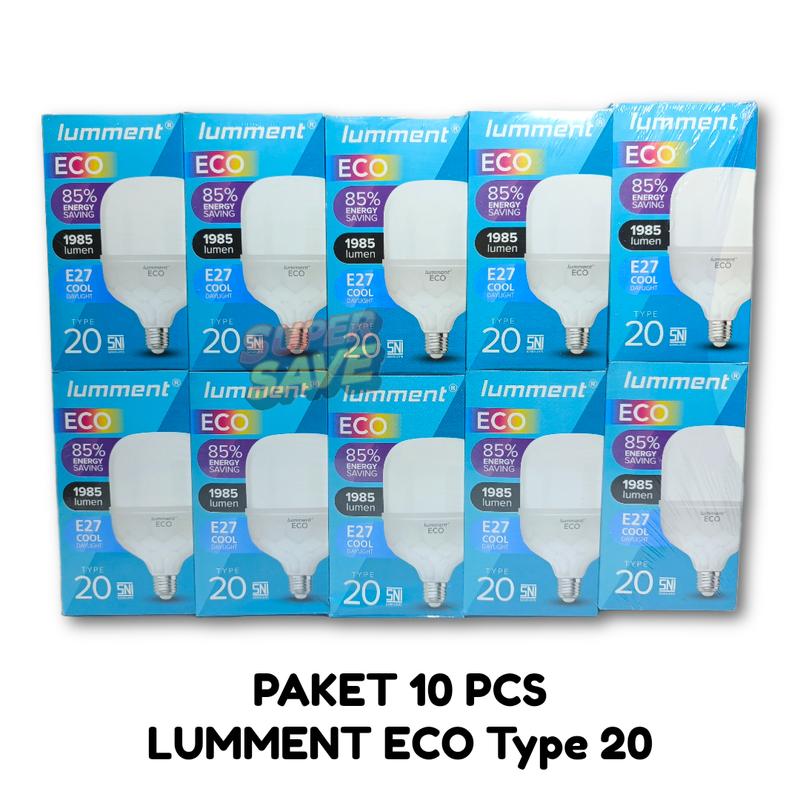 Paket Hemat 10 Pcs Lumment Eco Lampu LED Kapsul Type 20 / 15 / 10 / 5 ...
