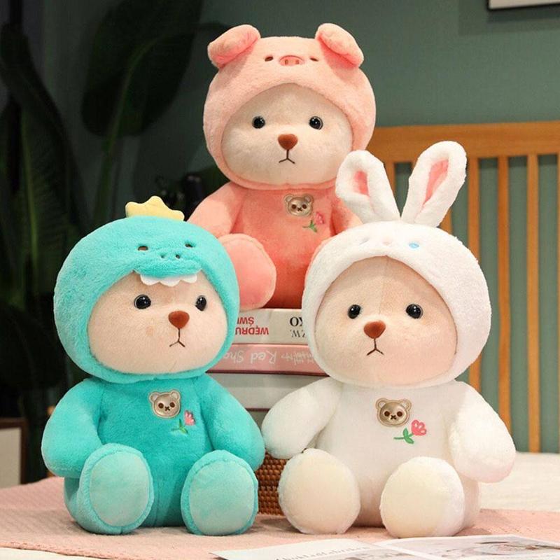 Cute Bear Plush Toy Lina Bear With Detachable Hat Girl Gift - TikTok ...