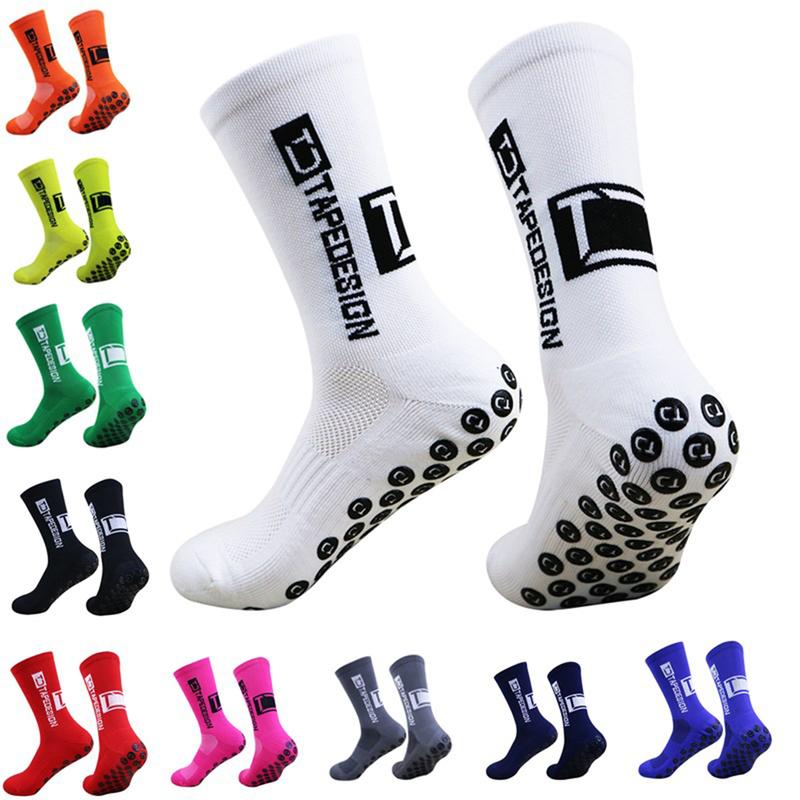 Professional non slip sports socks non slip rubber grab mat football ...