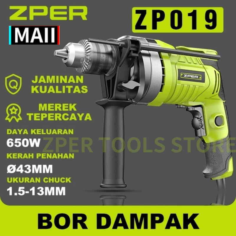 【COD】ZPER Mesin Bor Impact Drill Listrik Bor beton Bor besi Bor Murah ...