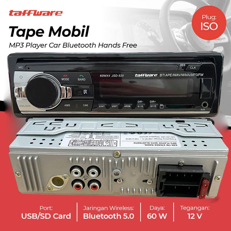 Tape Mobil Audio MP3 Player Car Bluetooth Hands Free - JSD-520 - Shop ...