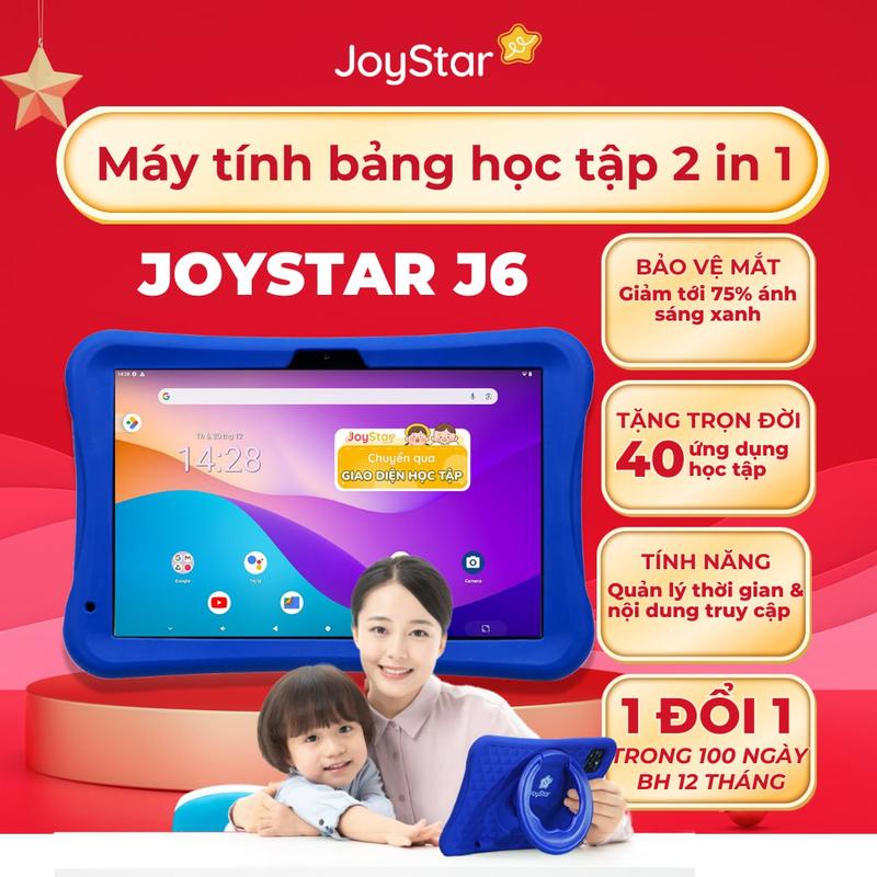 Joystar J6 Máy tính bảng cho bé học hè – 40+ app học tập, tặng - TikTok Shop Vietnam