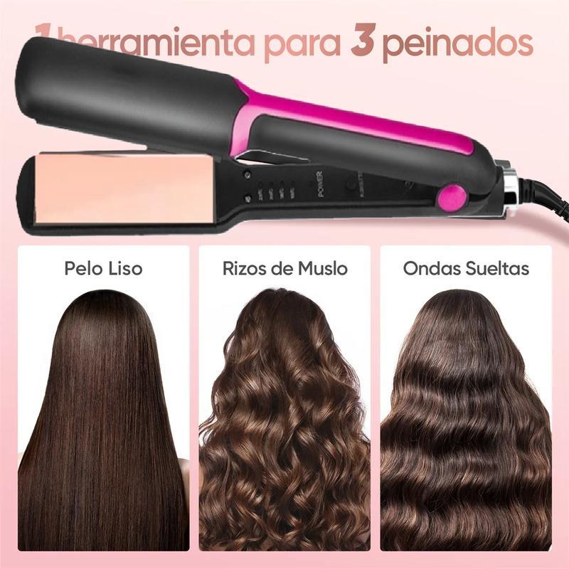 Plancha de Cabello Básica Portátil, Alisador de Pelo Fácil de Usar para ...