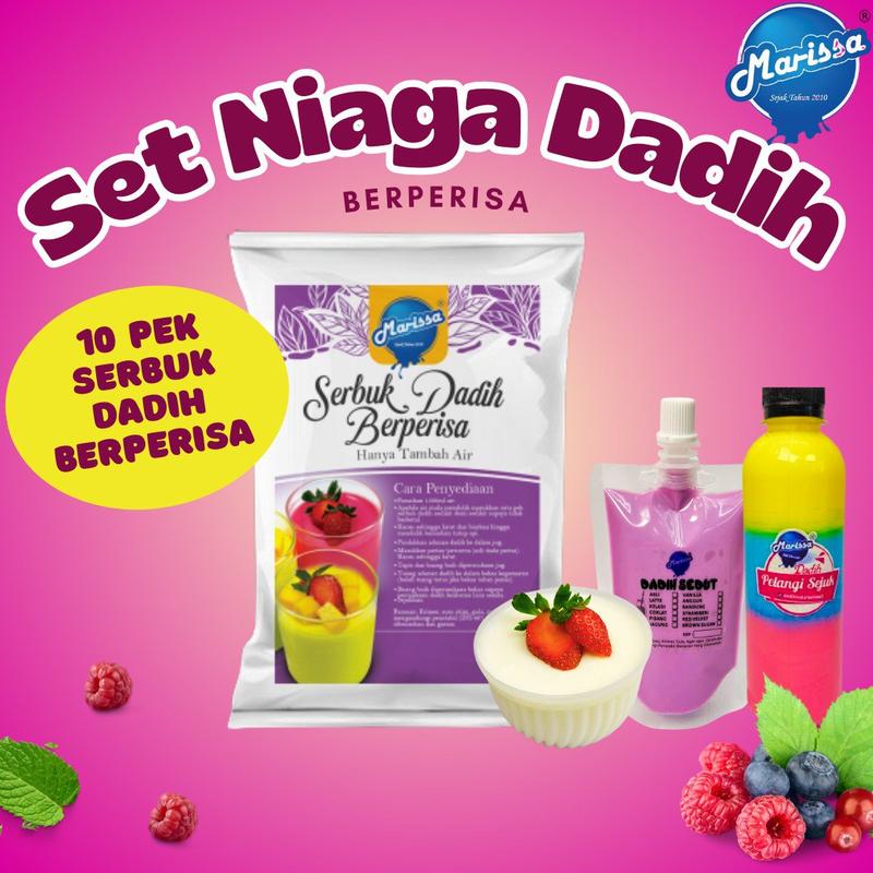 Set Niaga Dadih Borong Berperisa (10 Pek) Pudding Powder Marissa - TikTok Shop Malaysia