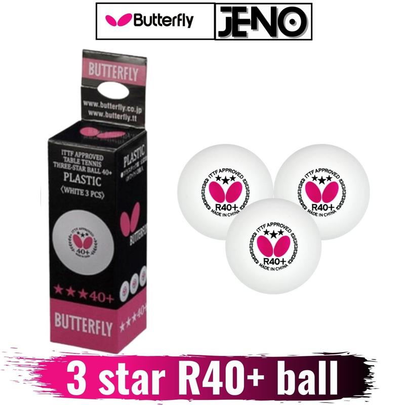 Butterfly 3-STAR R40+ Plastic Table Tennis Ping Pong Ball - TikTok Shop ...