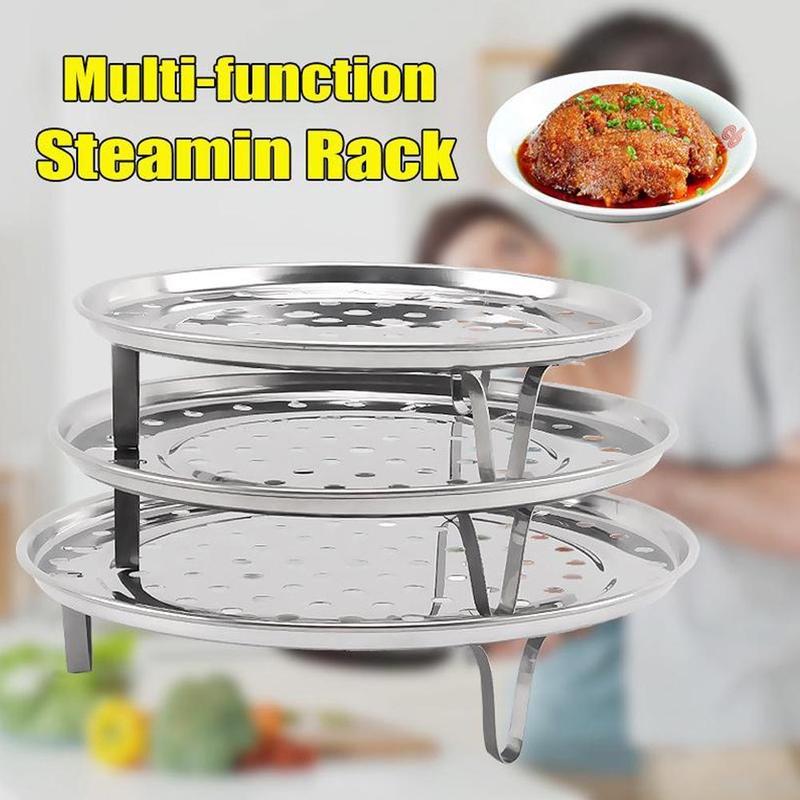 26cm Stainless Steel Steam Plate Round Steam Plate Grate Rack Steam ...