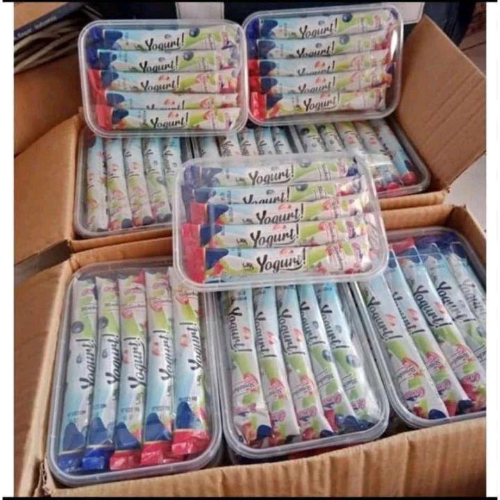 Cimory yogurt stik isi 10pc kemasan 40gr, rasa : strawberry, blueberry ...