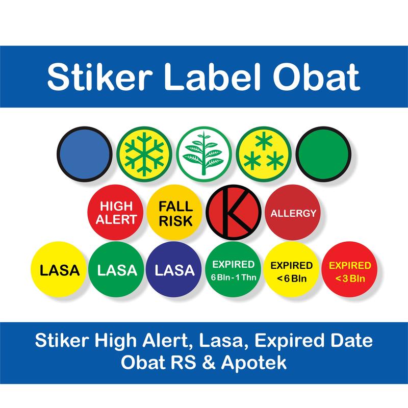 Stiker Label Obat RS dan Apotek High Alert & Lasa - Shop | Tokopedia