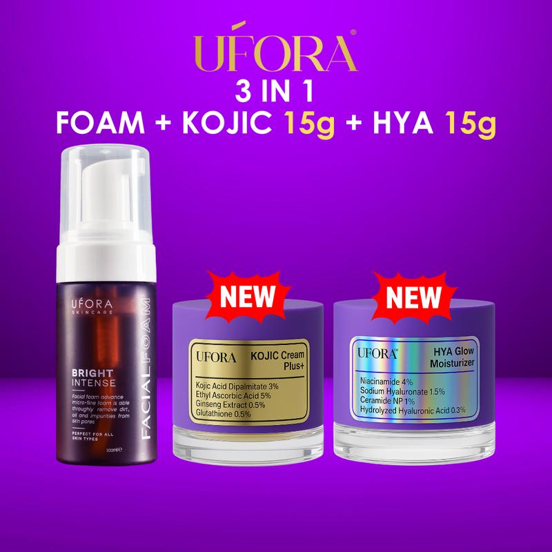 Ufora Skincare KOJIC Cream Plus+ / HYA Glow Moisturizer 10g Original ...