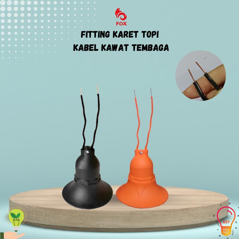FITTING LAMPU KARET E27 / FITTING LAMPU TOPI / FITTING LAMPU - Shop ...