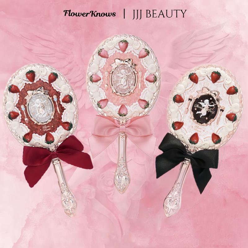 Flower Knows Strawberry Cupid Hand Mirror Exquisite makeup mirror ...
