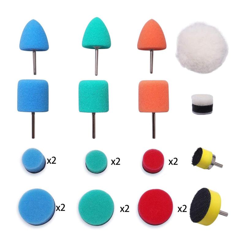 Mini Buffing Polishing Pads 22Pcs Detail Polisher Pads for Detailing ...