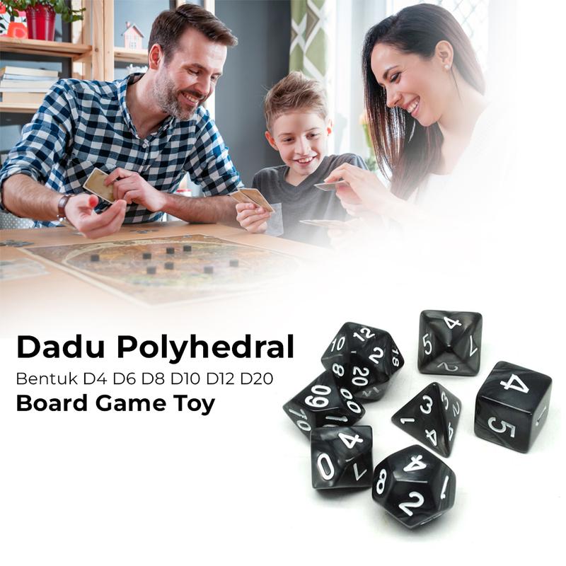Dadu Dungeons & Dragons Polyhedral Board Game Dice Set Games Mainan ...