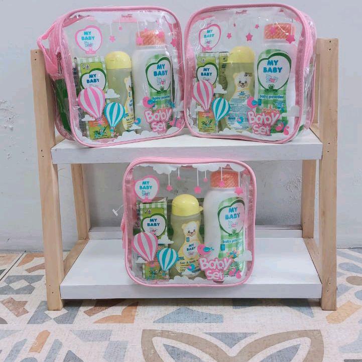 MY BABY SET 1 Set Perlengkapan Mandi Bayi 4 in 1 Isi Minyak Telon ...