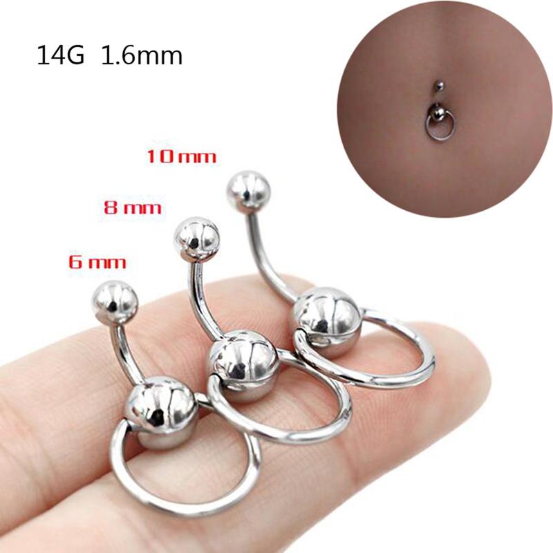 1Pair Stainless Steel Navel Rings Ball Sexy Belly Button Rin - TikTok Shop Philippines