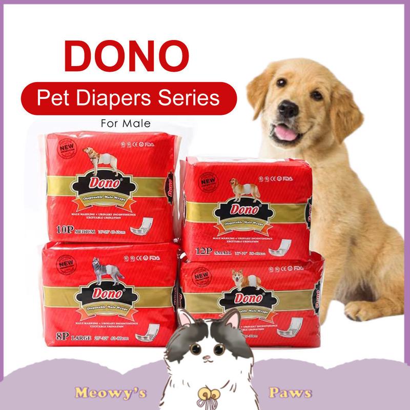 Dono Pet MALE Dog Disposable Diaper MALE Wraps (1 Pack) - TikTok Shop ...