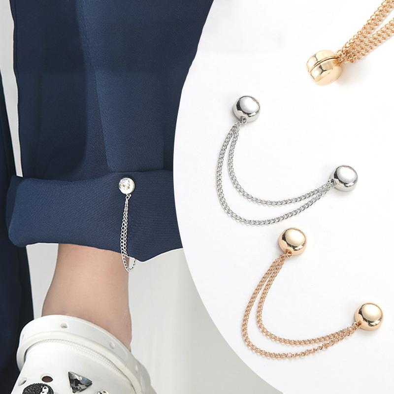 Trouser Leg Retaining Clamp Pant Leg Magnetic Buttons Detachable ...