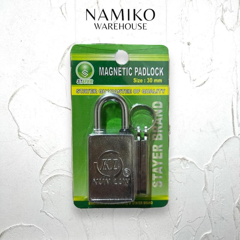 Gembok Pagar Pintu Rumah Magnet 28mm - Bahan Besi Chrome - Shop | Tokopedia