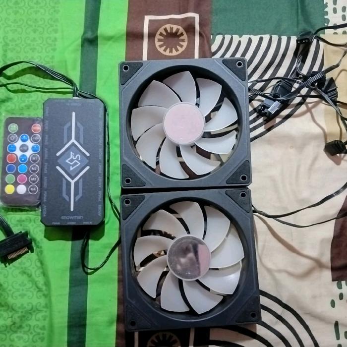 Promo Fan Cooling Cashing CPU ARGB Reverse Fan Komplit dengan RGB ...