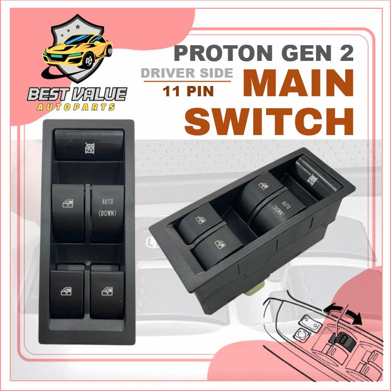PROTON GEN 2 GEN2 POWER WINDOW MAIN SWITCH DRIVER SIDE PEMANDU - TikTok ...