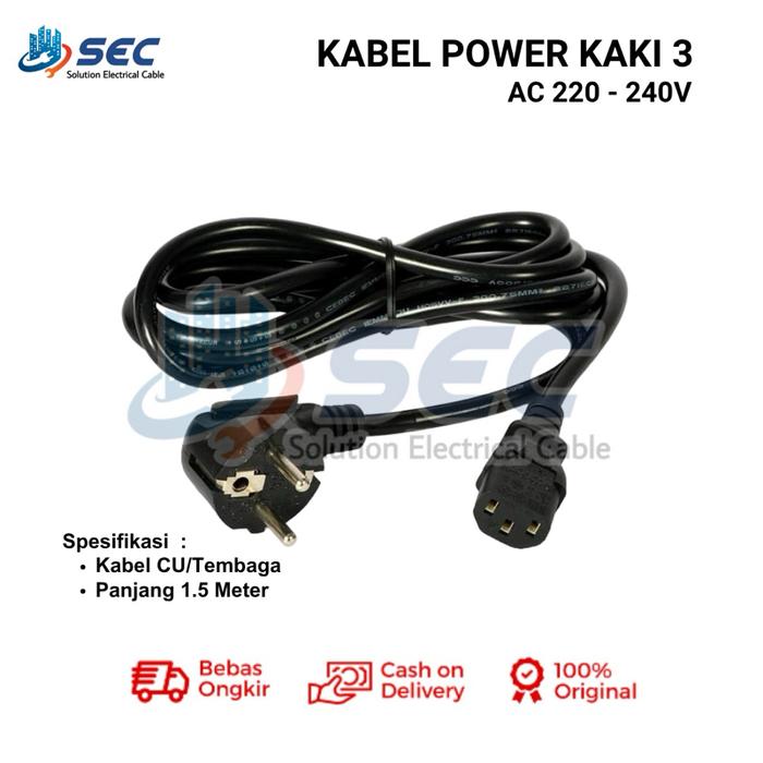 Jual Kabel Power Komputer Kabel Power CPU Kabel Rice Cooker Kaki 3 ...