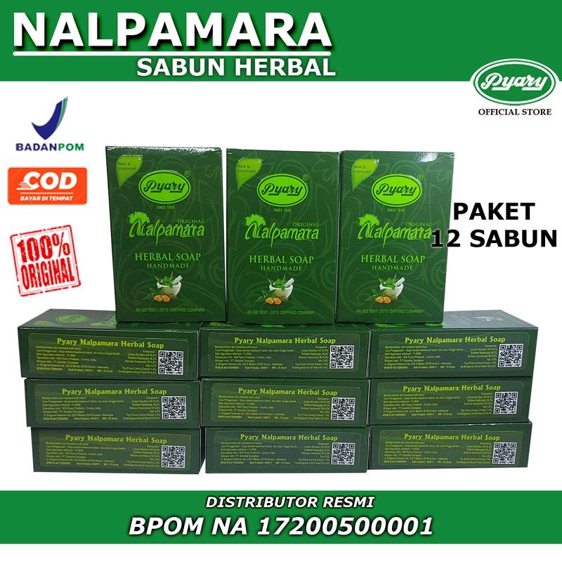 12pc Nalpamara Pyary Sabun Arab BPOM Sanobar Membersihkan Mencerahkan ...