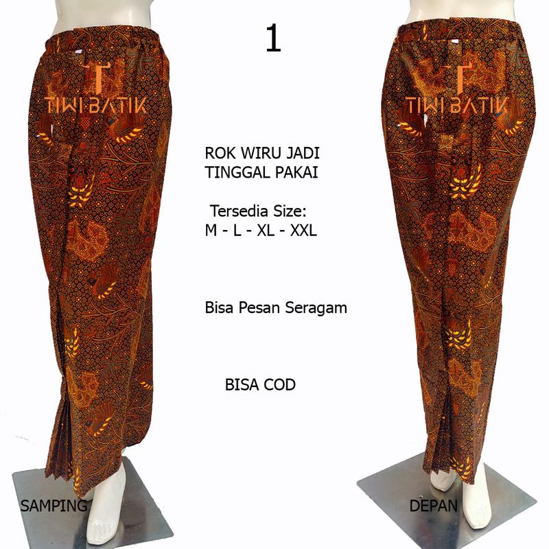 Rok Jarik Wiru Wanita Jadi Tinggal Pakai Motif Klasik Adat Jawa - Shop ...
