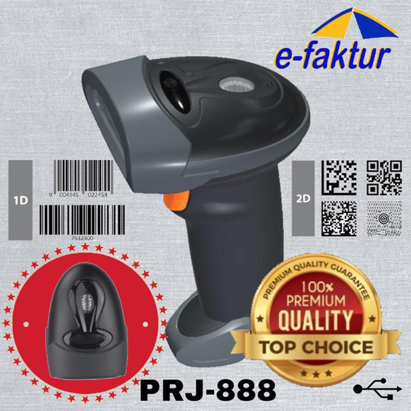 BARCODE SCANNER E-FAKTUR 2D/1D PANDA PRJ-888 (QR CODE-EFAKTUR-AZTEC) - Shop | Tokopedia
