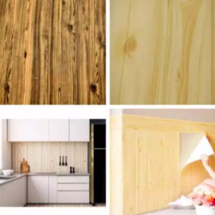 Wallpaper dinding 3d kayu Wood wallpaper busa - Shop | Tokopedia