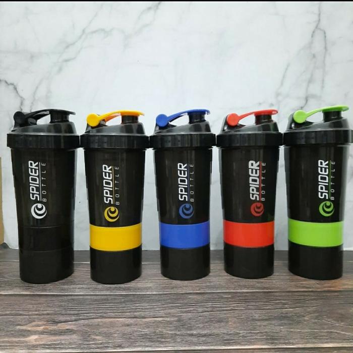 Jual Spider Smart Shaker 600 ML 600ML Botol Fitness Gym Tumbler Botol ...
