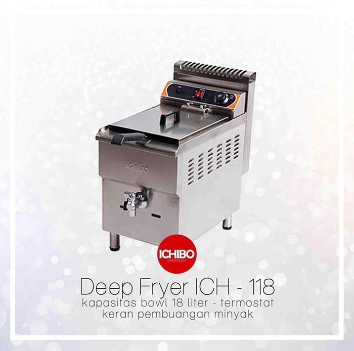 Jual ICHIBO Gas Deep Fryer Mesin Penggorengan 18 Liter ICH-118 Full ...
