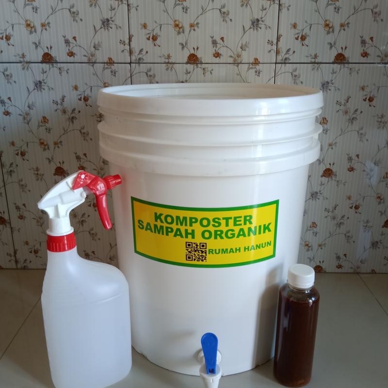 Komposter Sampah Organik 20 Kran Guci + Biodeco 250 + Semprotan - Shop ...