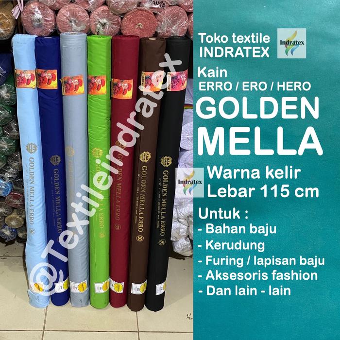 Jual ( per 1 roll ) kain furing ero erro hero GOLDEN MELLA WARNA KELIR ...