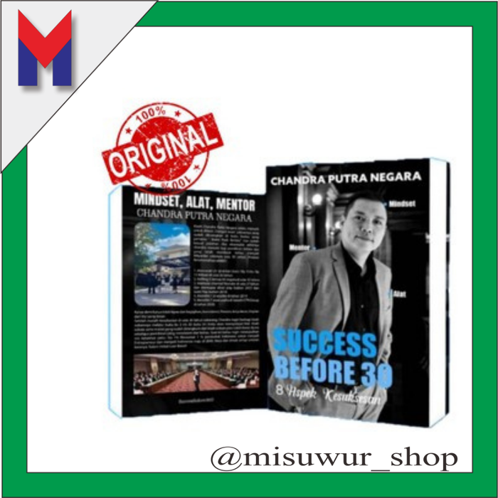 Jual Buku success before 30 ttd asli bapak Chandra Putra Negara - Kab ...