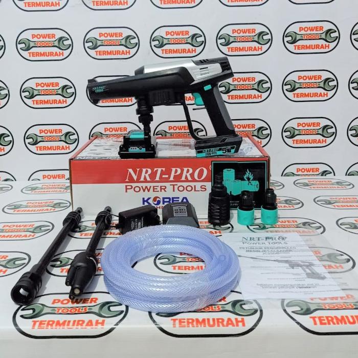 Jual Jet Cleaner Cordless NRT Pro JC25DC 20V Cuci Mobil Sprayer Baterai ...