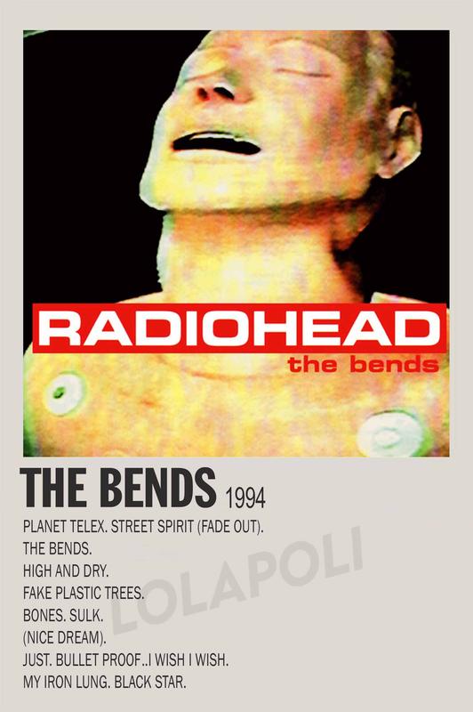 Poster Cover Album The Bends - Radiohead - Shop | Tokopedia